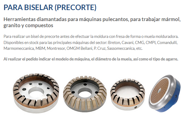 Para biselar (precorte) :: Comercial Caral
